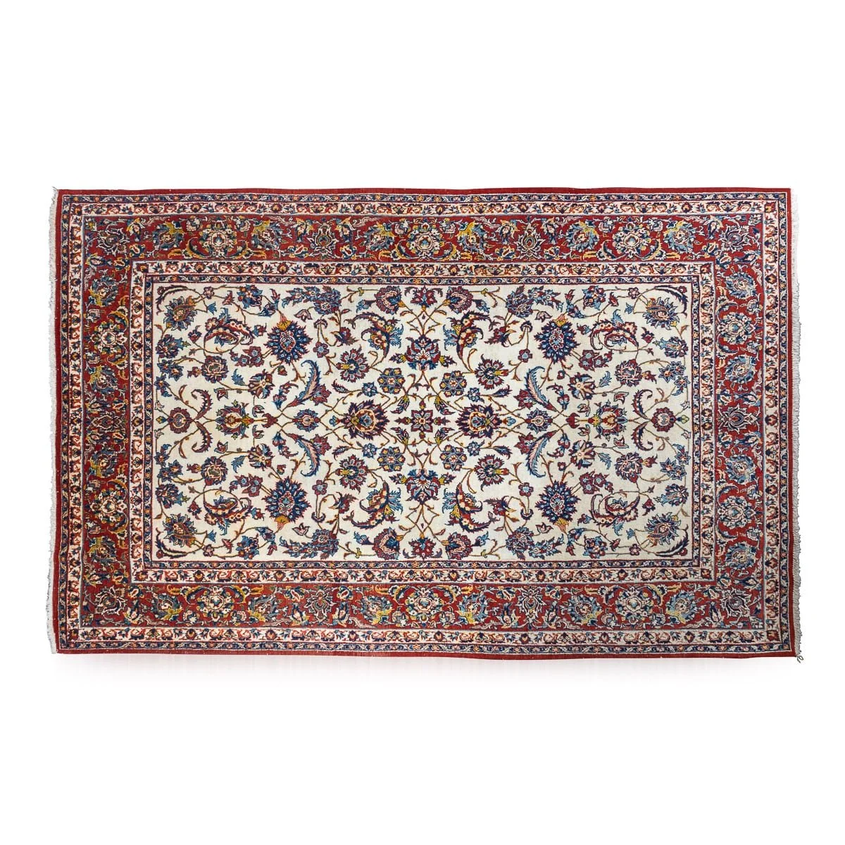 ANTIQUE 20thC RARE HANDMADE PERSIAN NAJAFABAD RUG c.1910 — Pushkin's