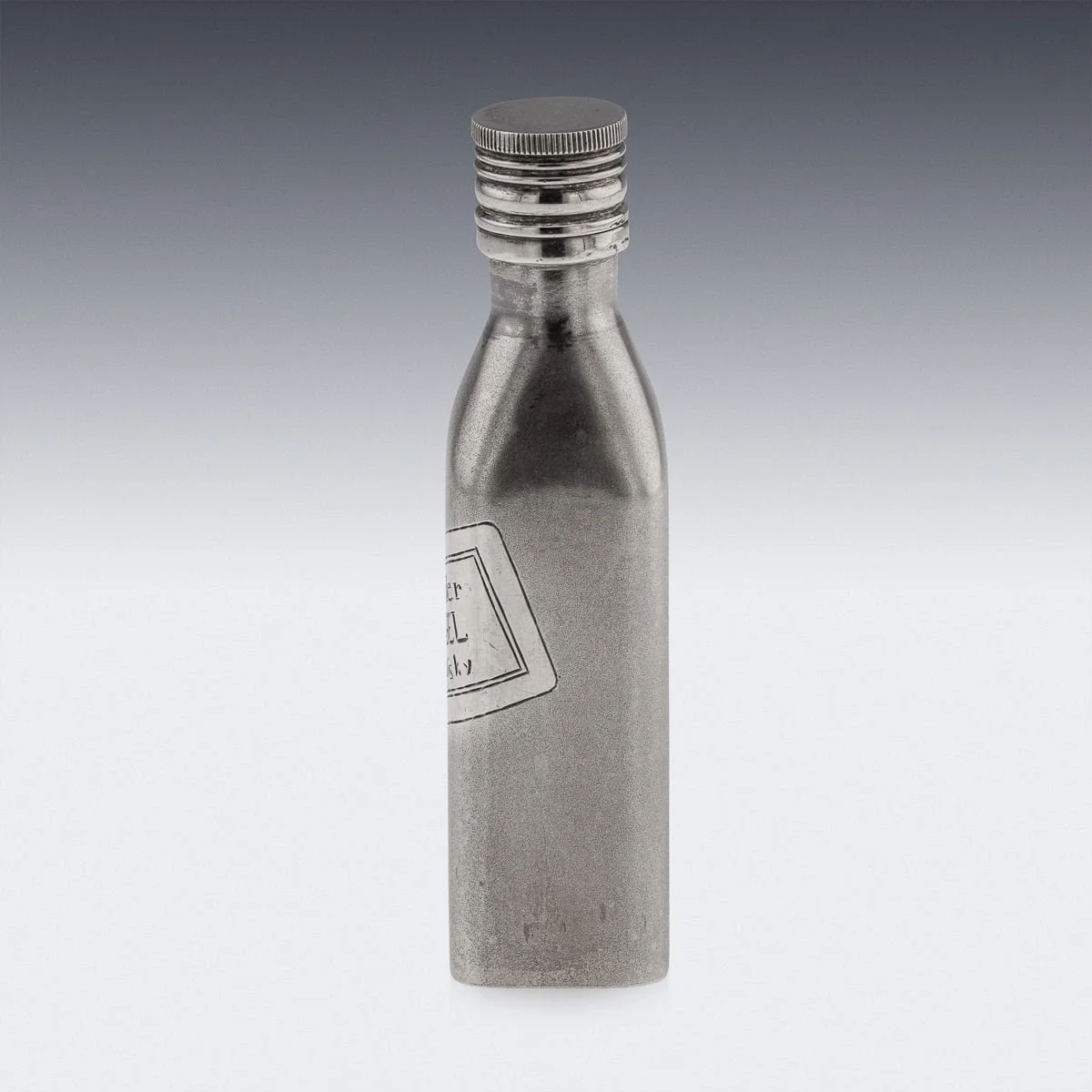 20thC NOVELTY SOLID SILVER MINIATURE JOHNNIE WALKER WHISKY BOTTLE ...