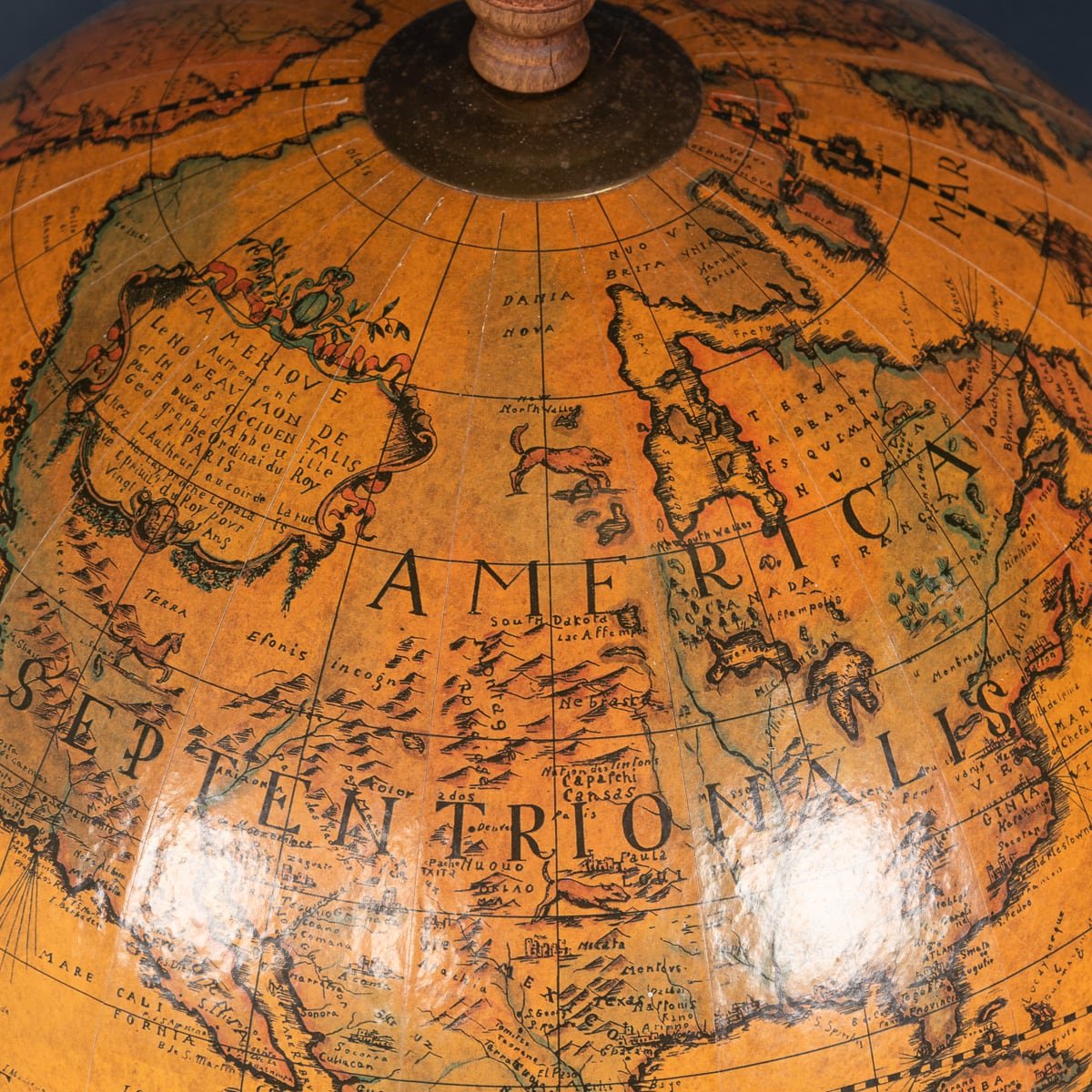 20thC FRENCH GLOBE DRINKS TROLLEY c.1970 — Pushkin's