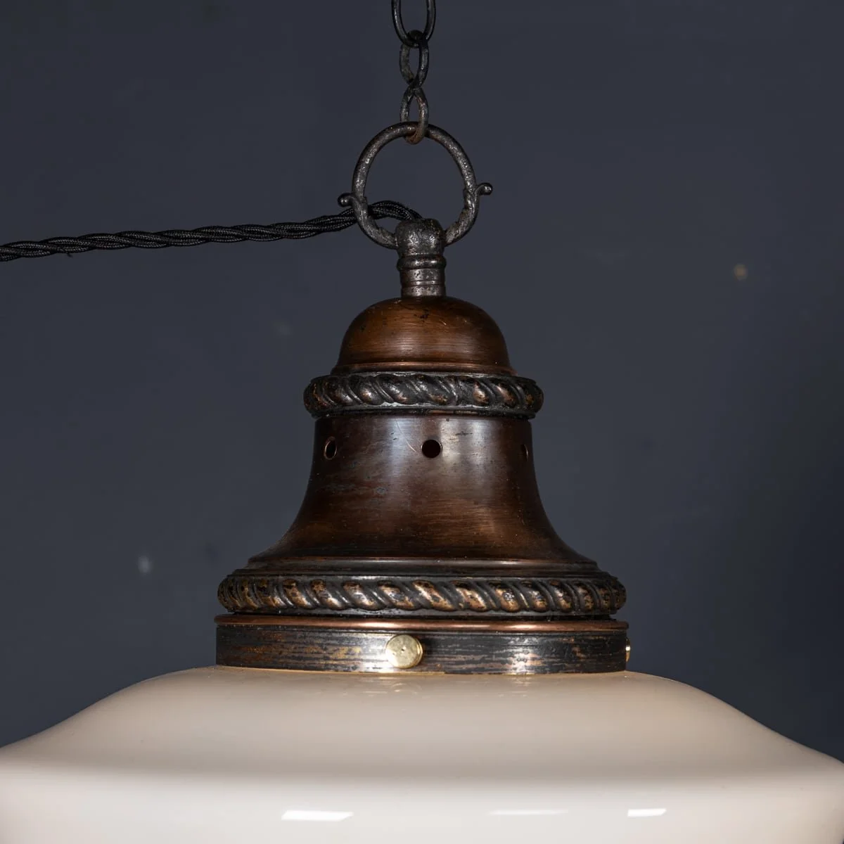 MID 20thC DANISH POLISHED ALUMINIUM CARGO SHIP LIGHT — Pushkin's