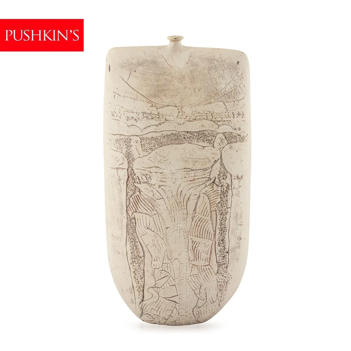 20thC PETER HAYES STUDIO POTTERY CONTEMPORARY CERAMICS LARGE BOTTLE — Pushkin's