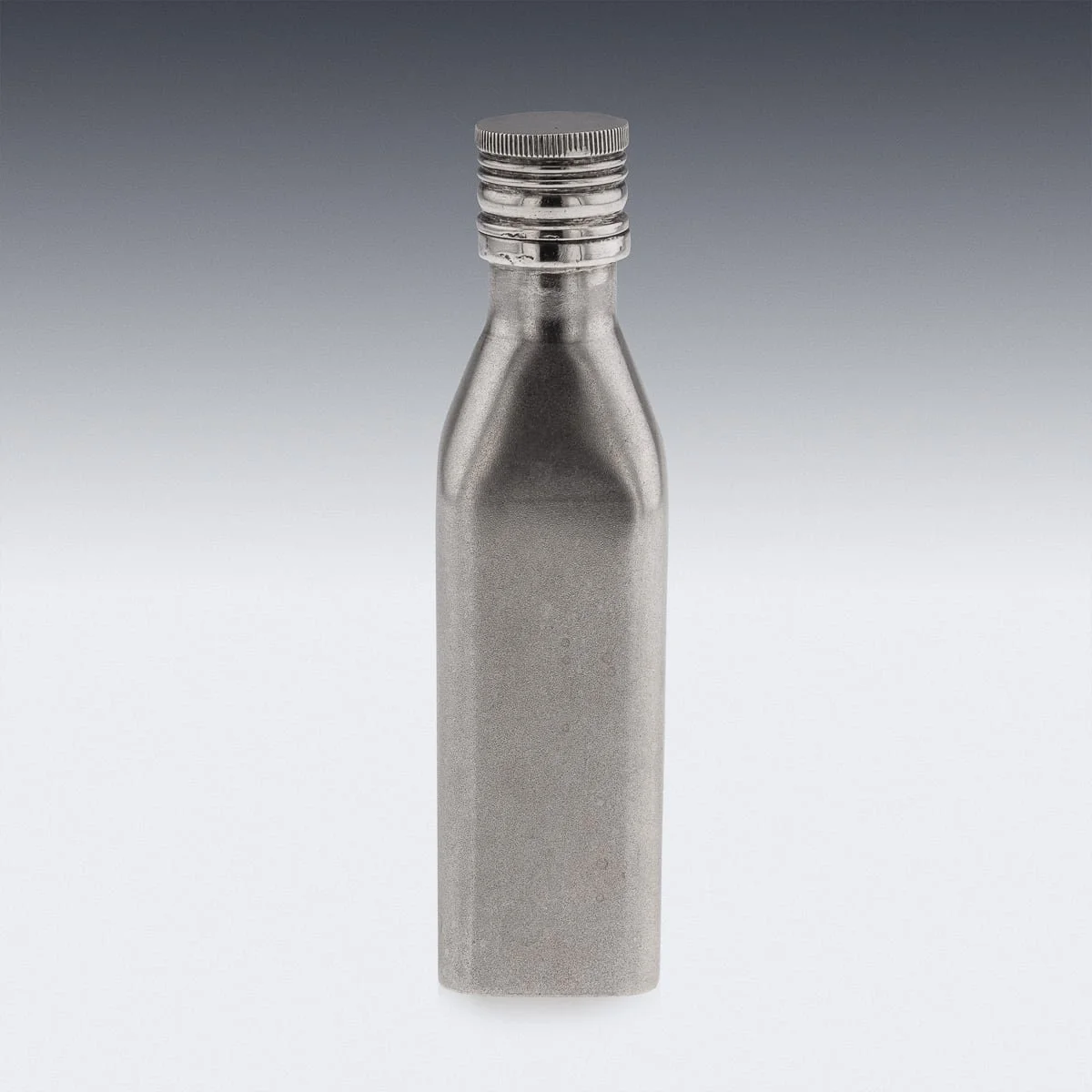 20thC NOVELTY SOLID SILVER MINIATURE JOHNNIE WALKER WHISKY BOTTLE ...
