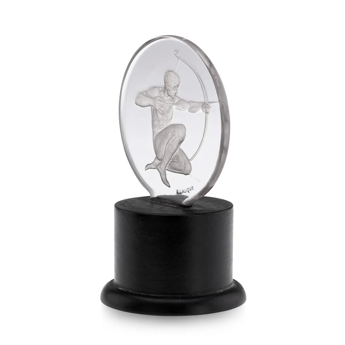 ANTIQUE 20thC FRENCH RENE' LALIQUE 'ARCHER' CAR MASCOT c.1926 — Pushkin's