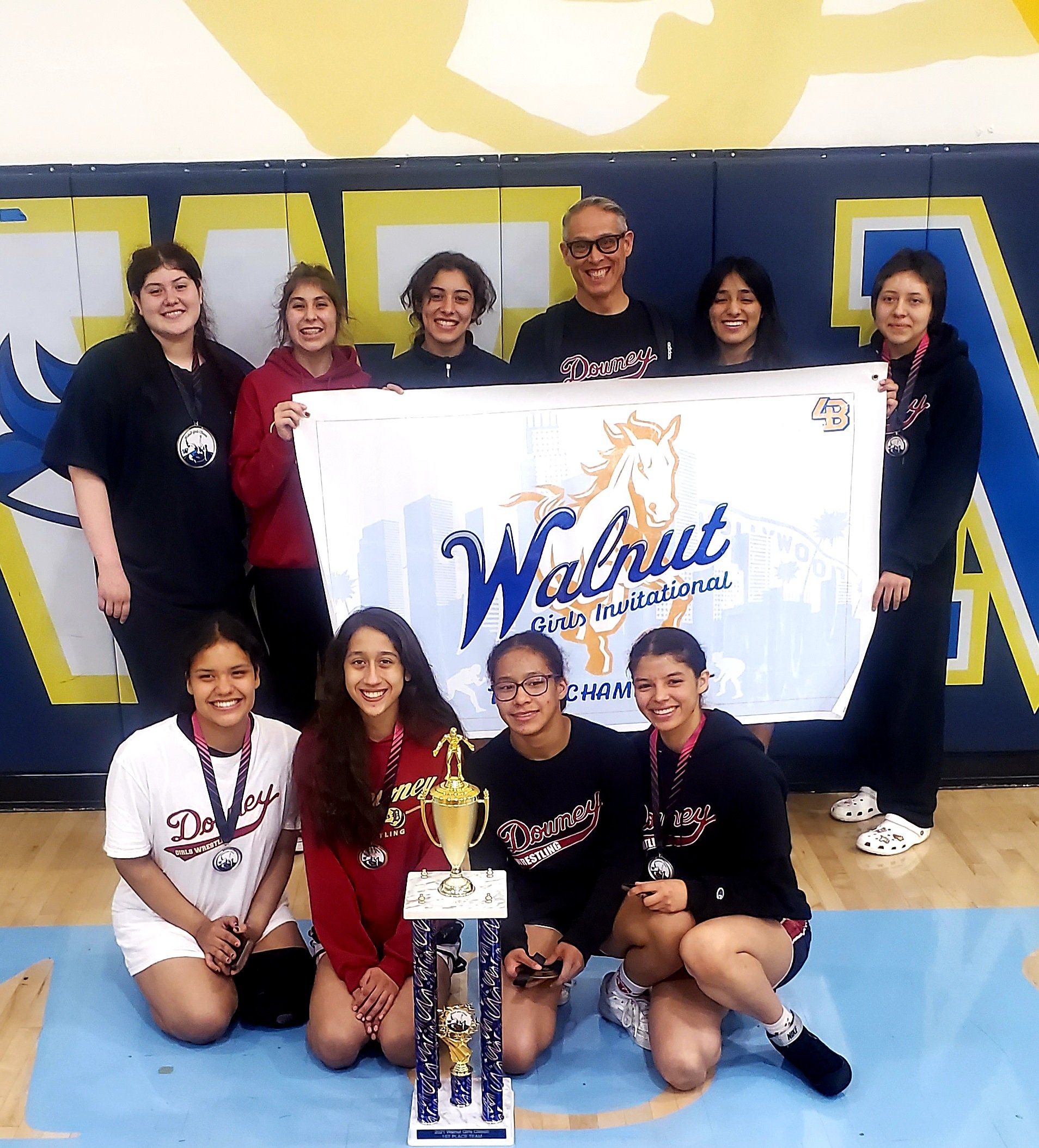 Downey girls wrestling team takes first place in tournament — The ...