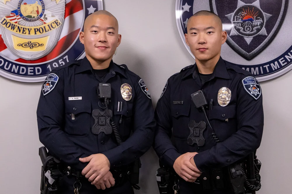 Twin brothers sworn in to Downey Police Department — The Downey Patriot