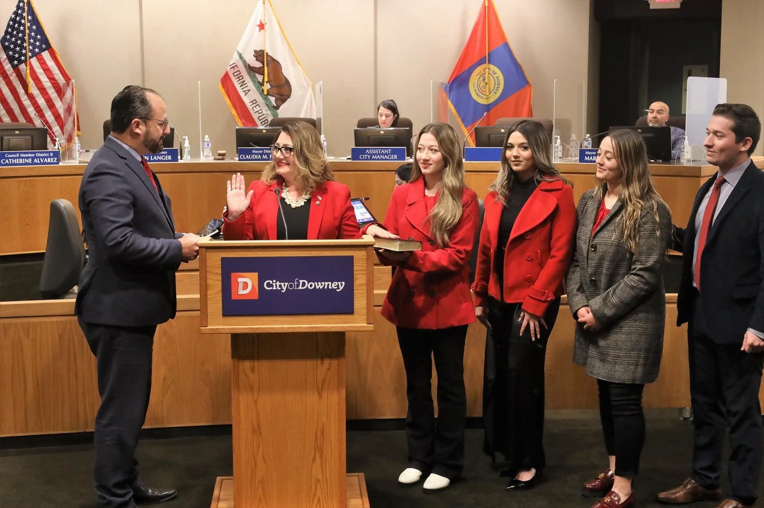 New mayor Claudia Frometa takes oath of office — The Downey Patriot