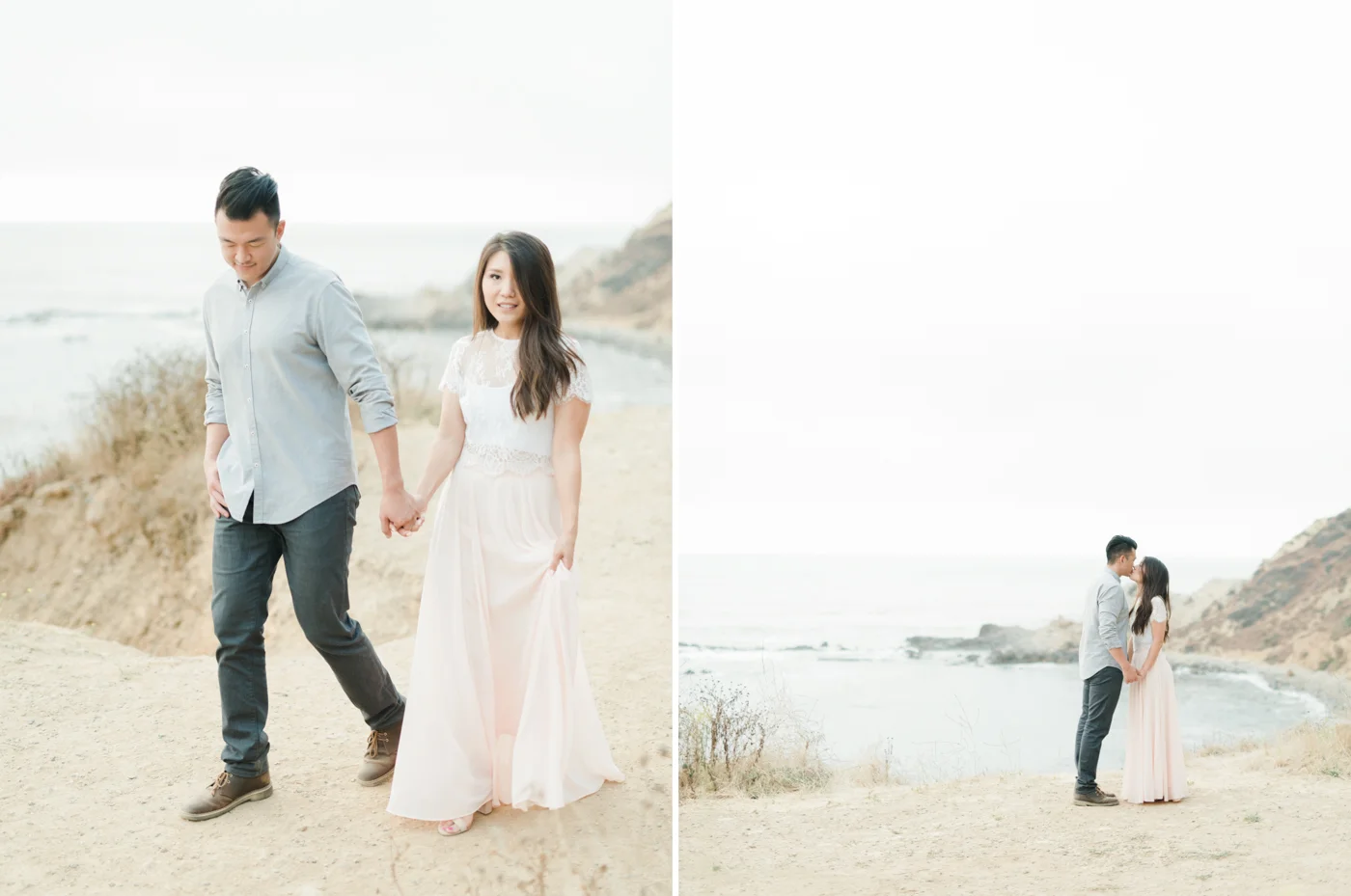 Angie & Eugene - Beach Engagement Session in Palos Verdes, CA — Anya Kernes