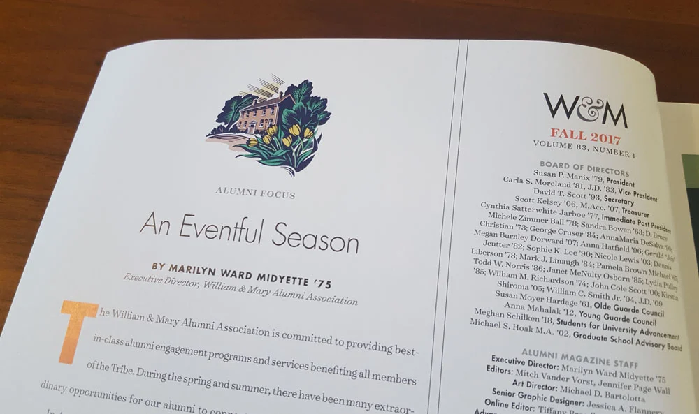 Gary Alphonso illustrates for The College of William & Mary | i2i Art ...