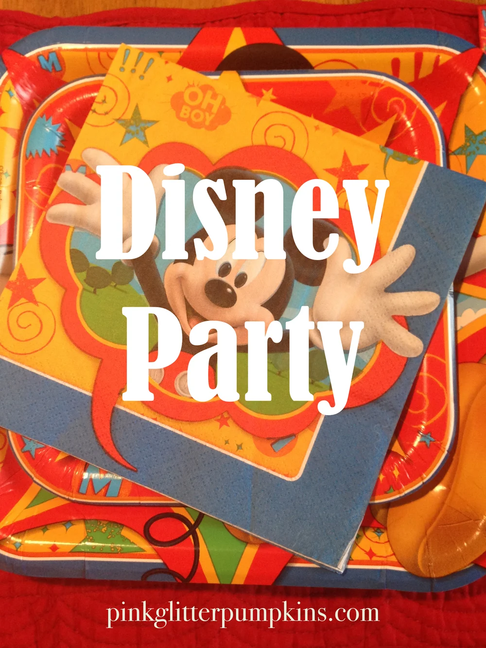 Disney Party — Pink Glitter Pumpkins