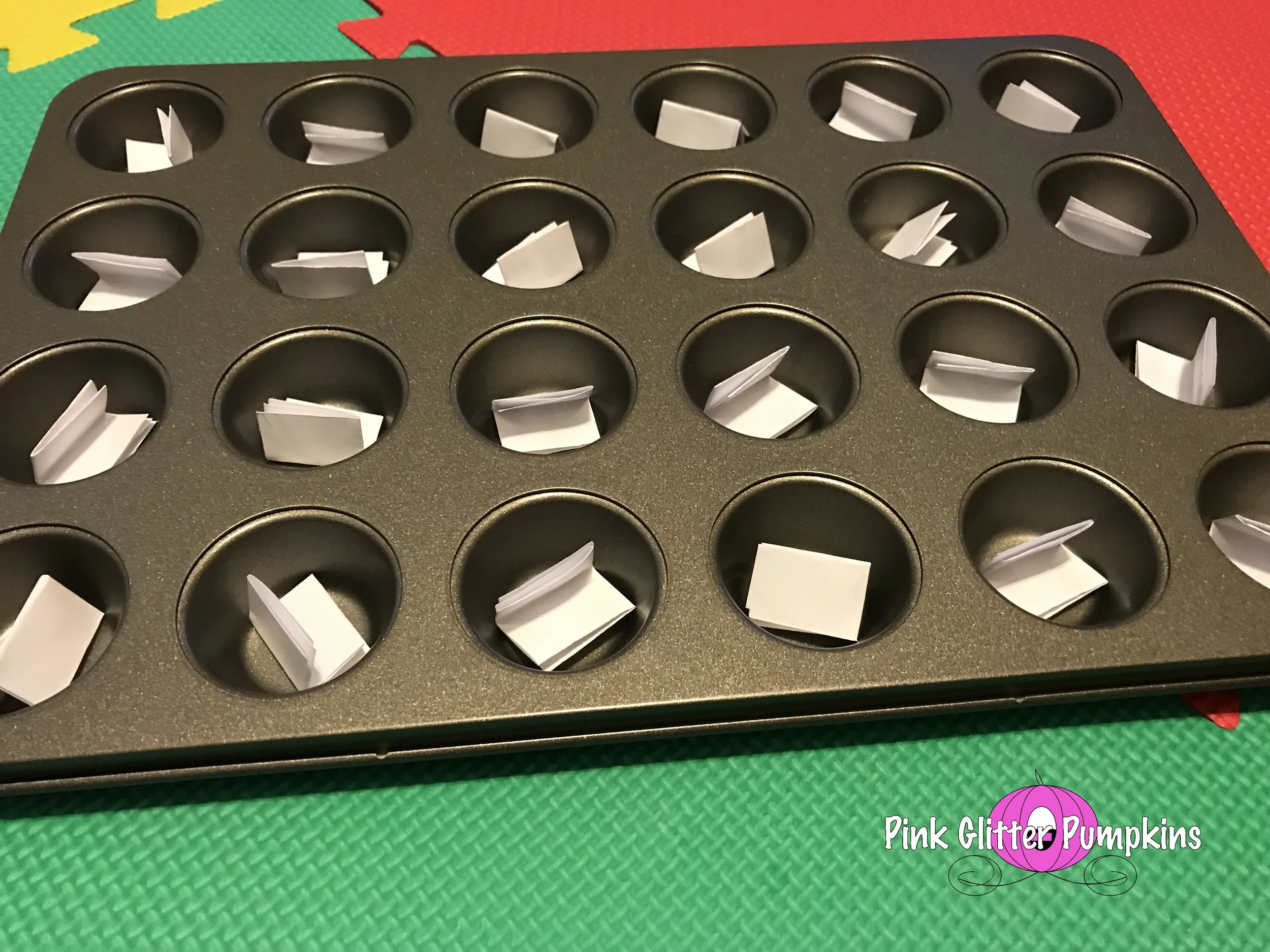 Disney Muffin Tin Countdown — Pink Glitter Pumpkins