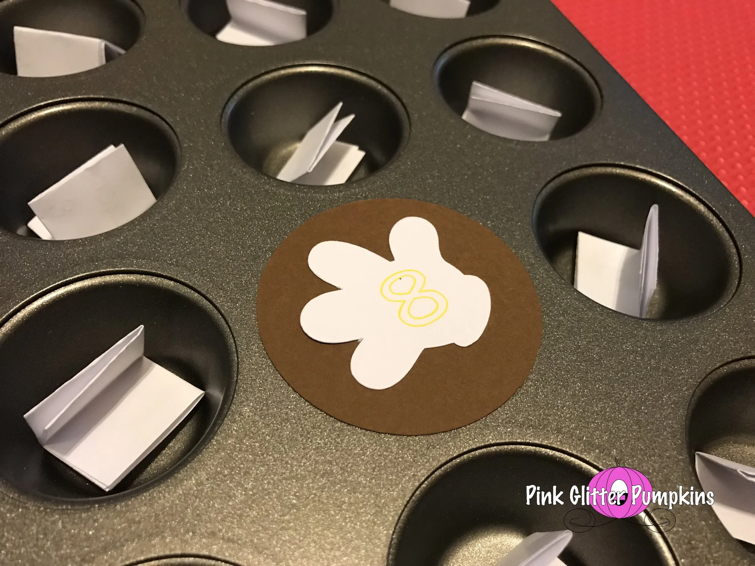 Disney Muffin Tin Countdown — Pink Glitter Pumpkins