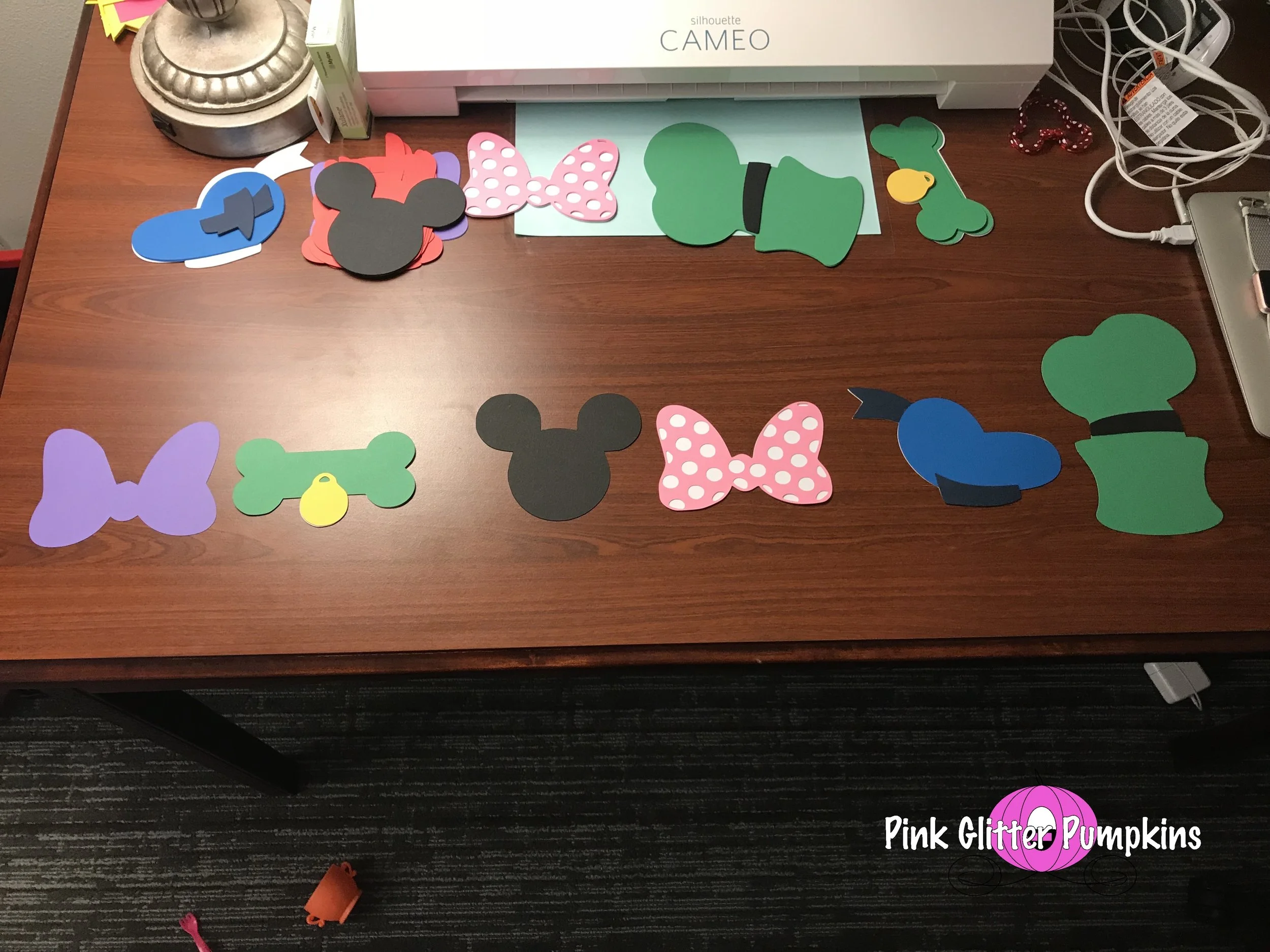 Mickey Mouse Character Banner — Pink Glitter Pumpkins