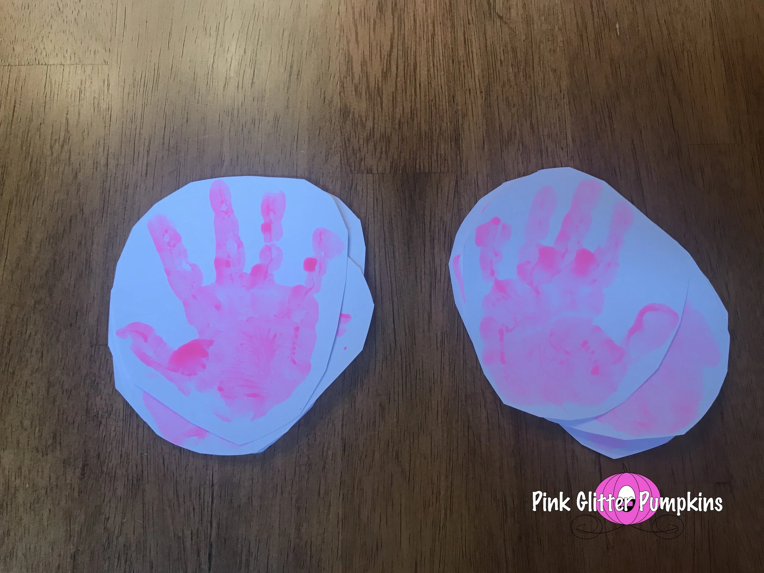 Long Distance Hug Card — Pink Glitter Pumpkins