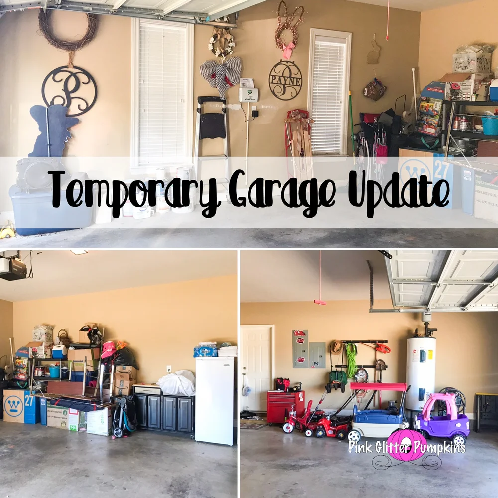 Temporary Garage Update — Pink Glitter Pumpkins