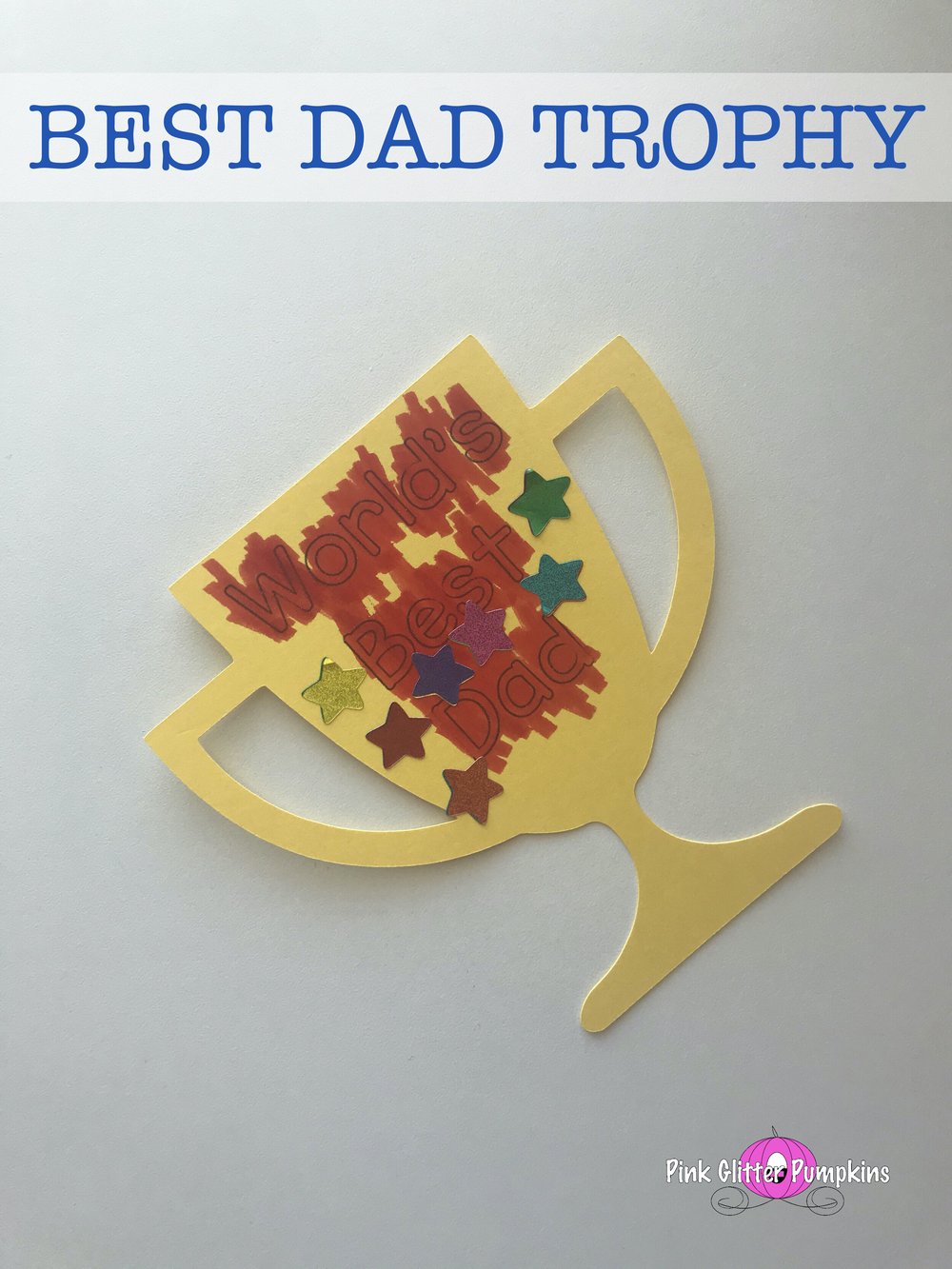 Best Dad Trophy — Pink Glitter Pumpkins