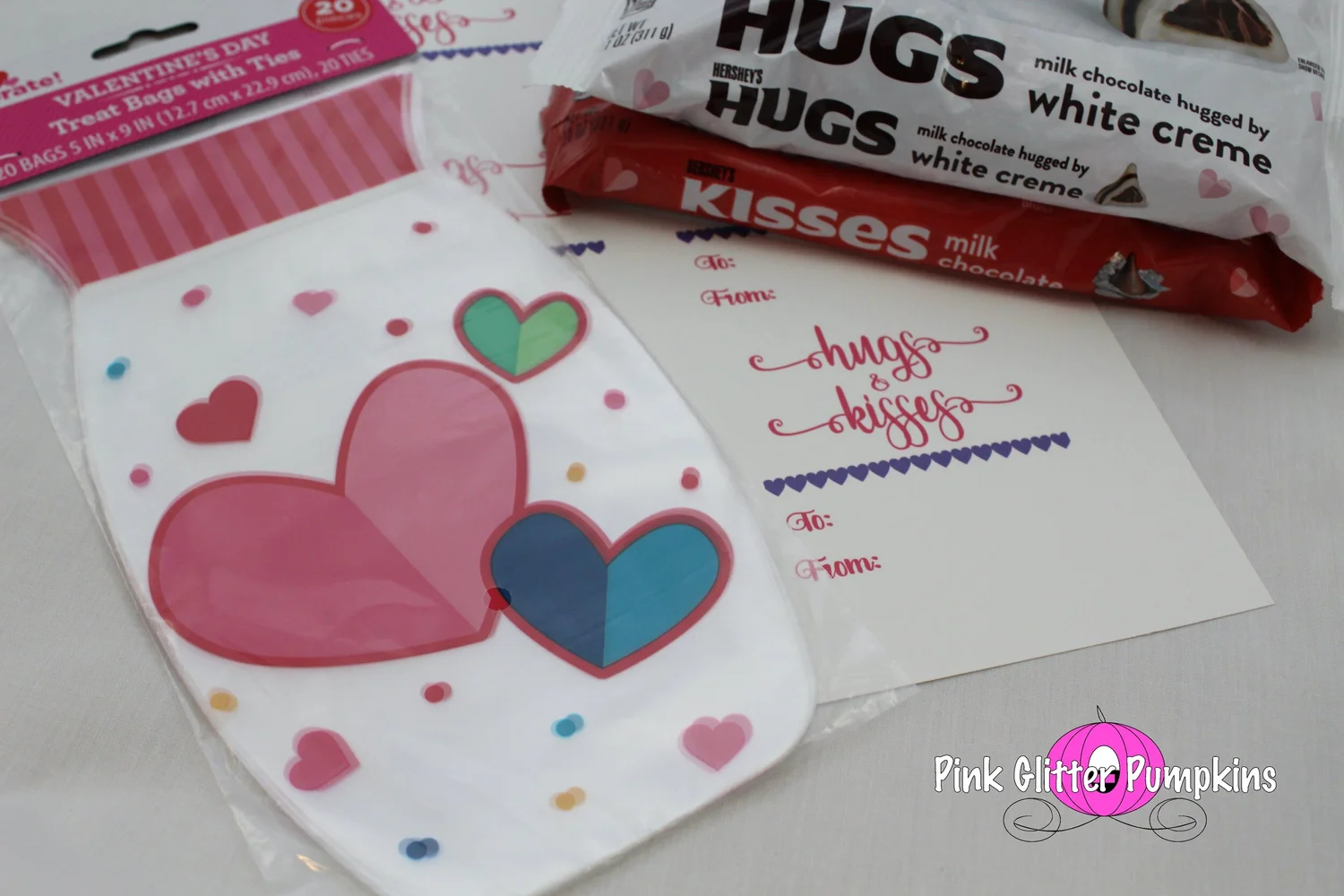 Hugs and Kisses Valentine Exchange — Pink Glitter Pumpkins