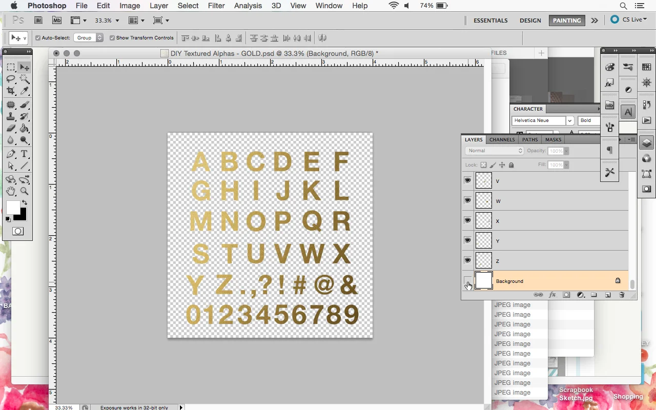 DIY DIGITAL TEXTURED ALPHAS — The Paper Curator