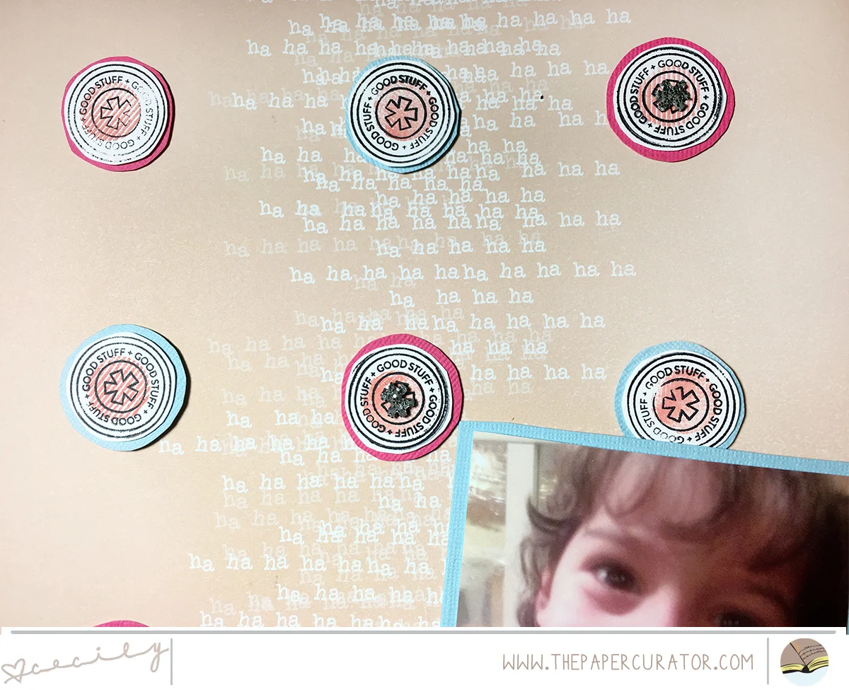 'HIS LAUGHTER' SCRAPBOOK LAYOUT — The Paper Curator