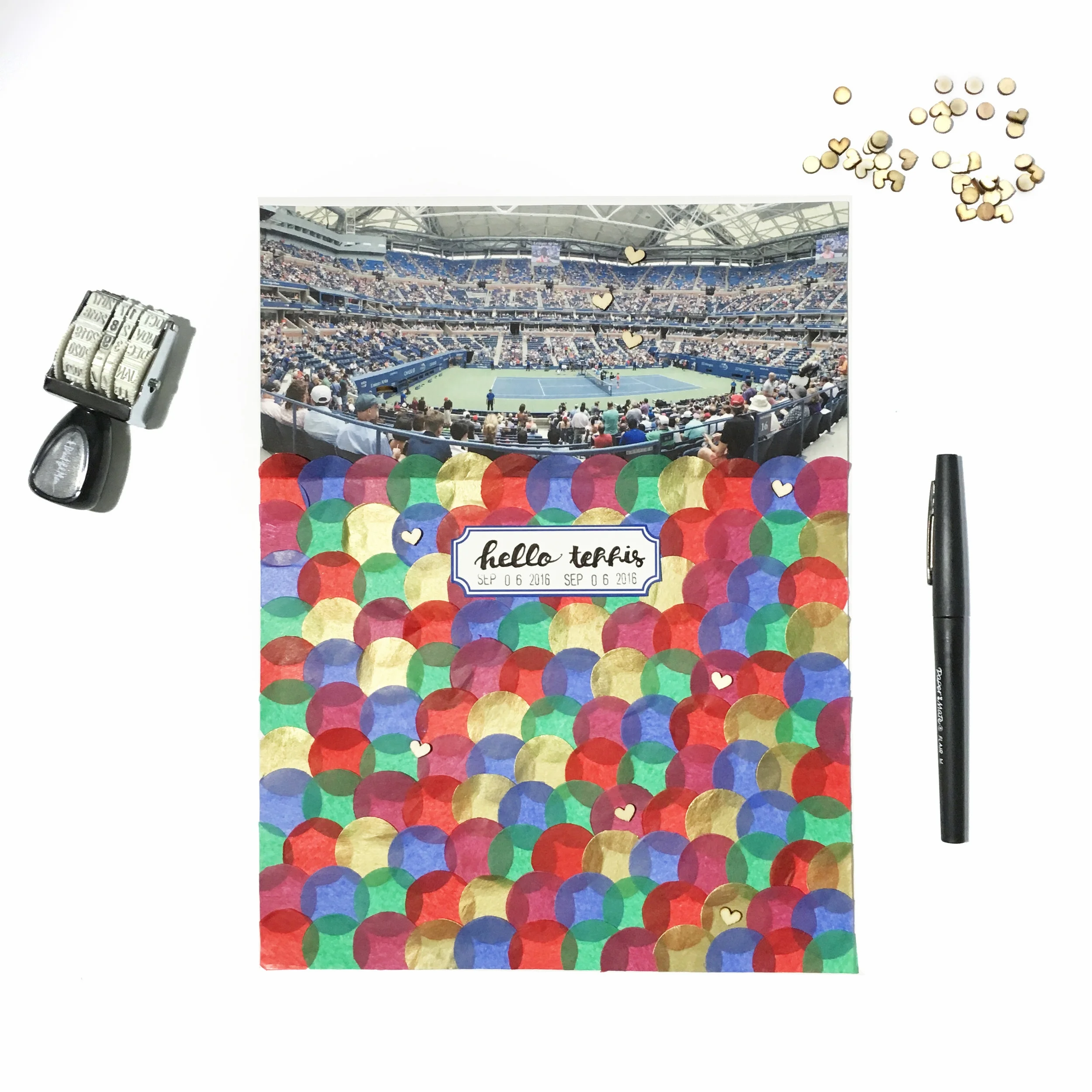 'Hello Tennis' Scrapbook Layout — The Paper Curator