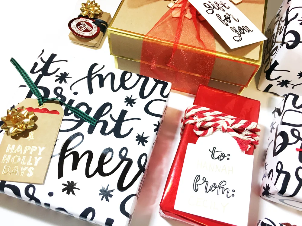 CUSTOM WRAPPING PAPER + A FREEBIE — The Paper Curator