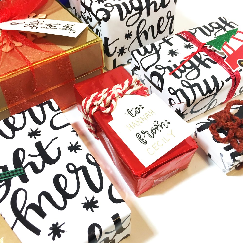 CUSTOM WRAPPING PAPER + A FREEBIE — The Paper Curator