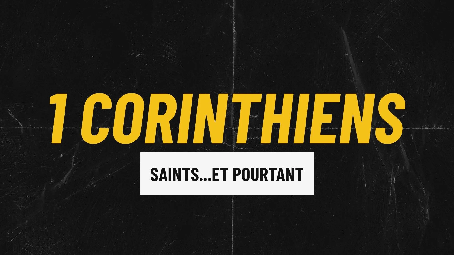 1 Corinthiens — Église Connexion