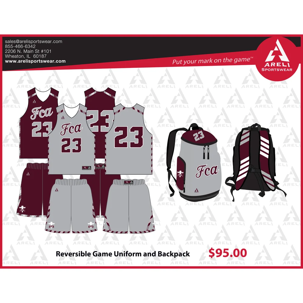 Up Maroon Basketball Jersey