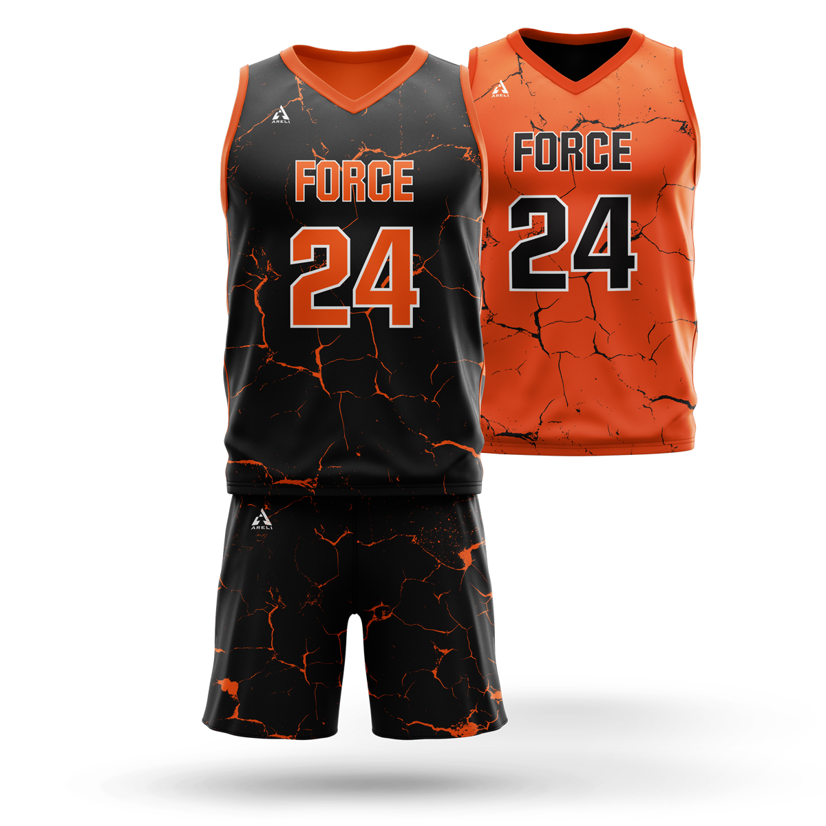 Custom Reversible Jersey and Game Short — Areli Sportswear