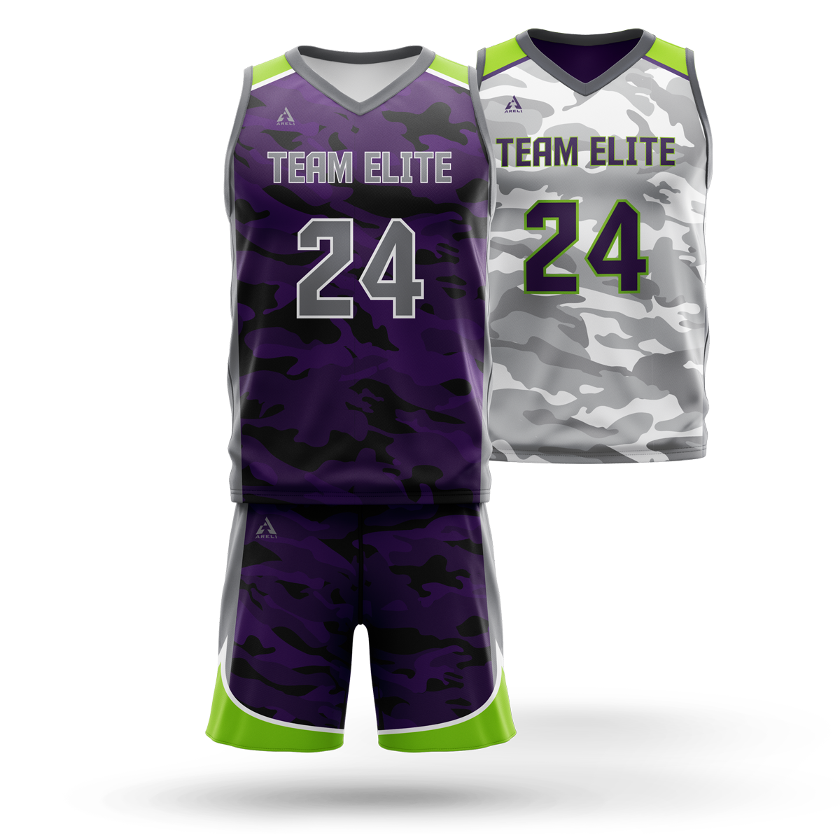 Custom Reversible Jersey and Game Short — Areli Sportswear
