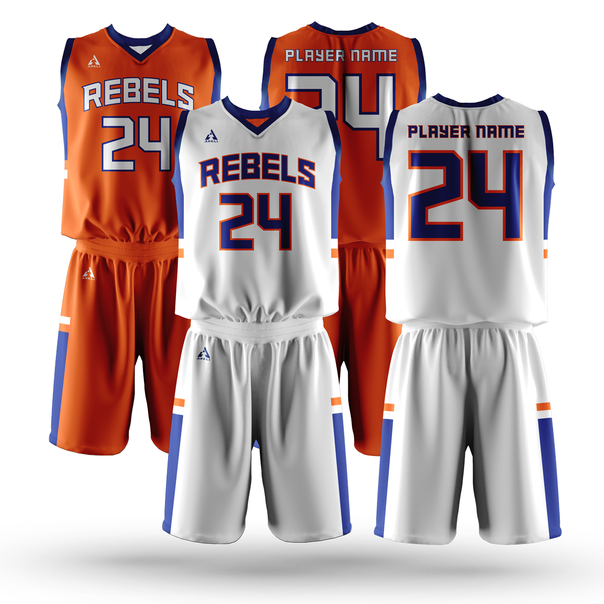 Custom Reversible Basketball Uniform — Areli Sportswear