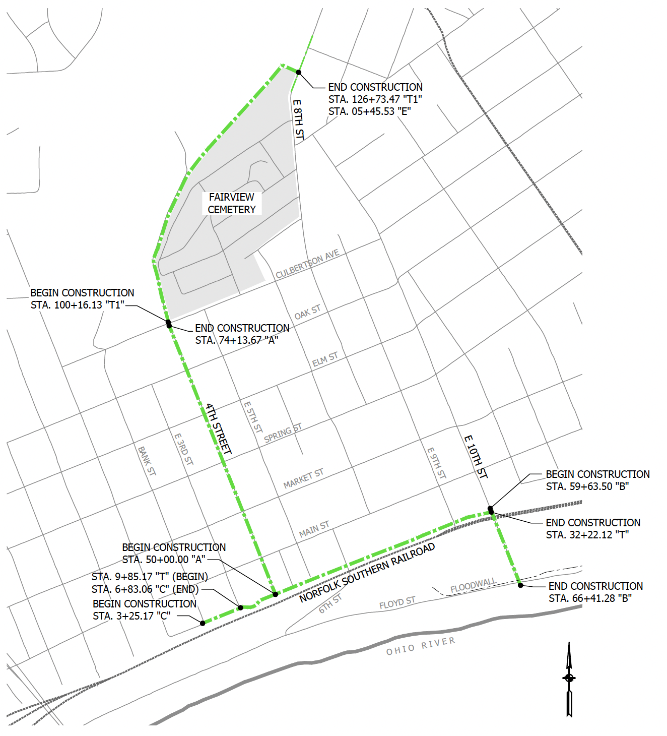 Monon South Freedom Trail — New Albany City Hall