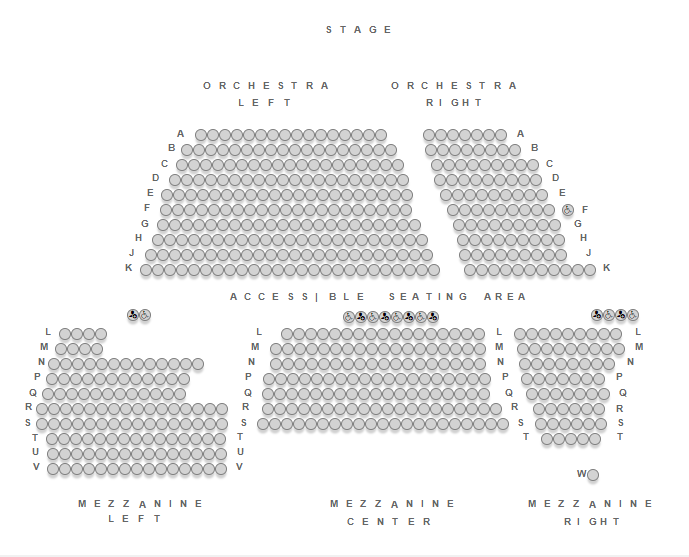 Seating Chart — Coughlin-Saunders Performing Arts Center