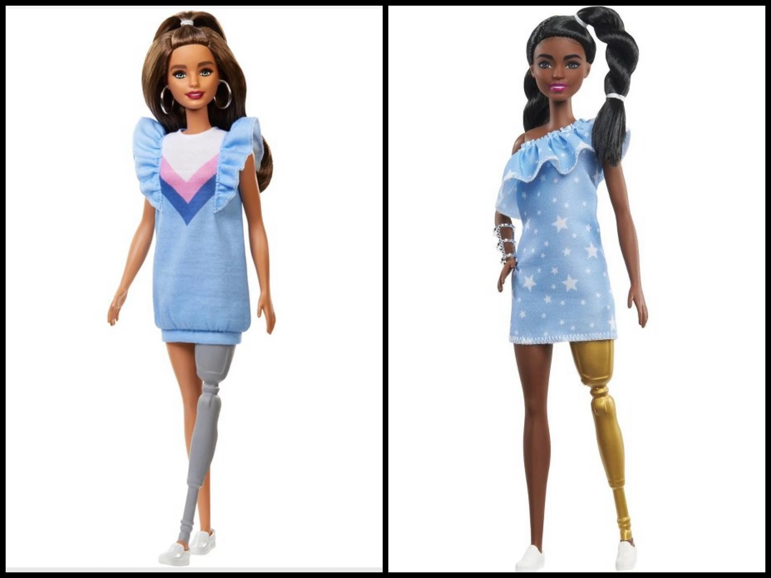 Barbie with fake leg clearance