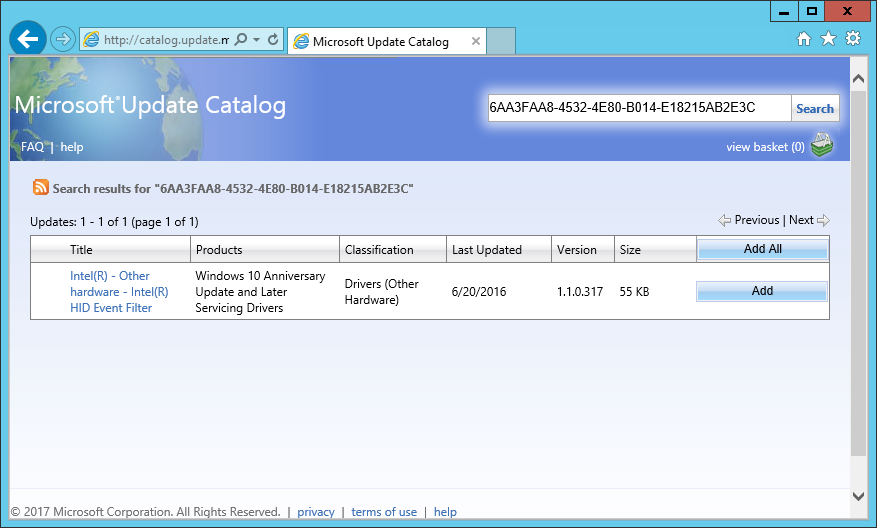 Drivers through WSUS — Decent Security