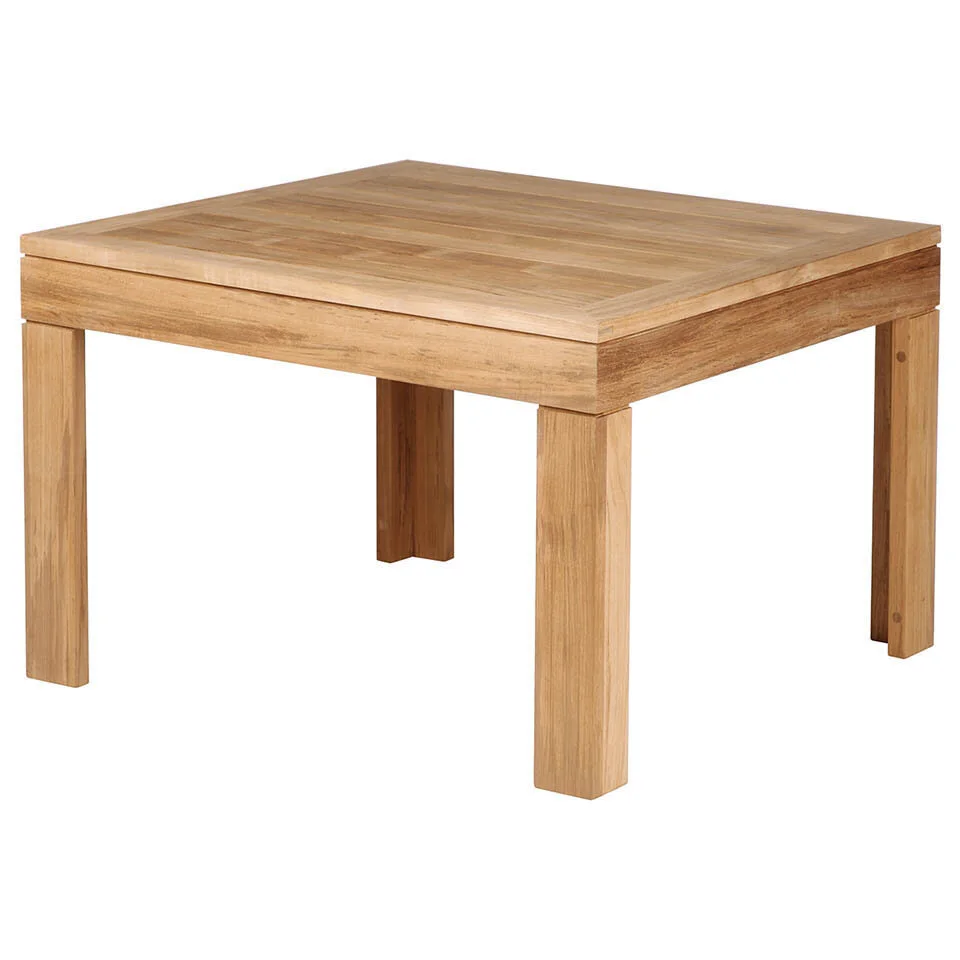 Wooden Oak Low Square Coffee Table