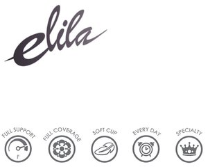 Embroidered Microfiber Longline Softcup — Elila