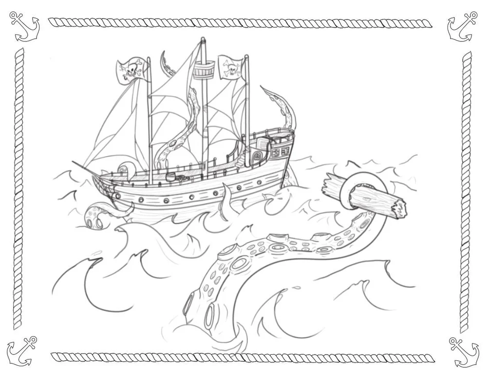 Colouring — Pirate Life