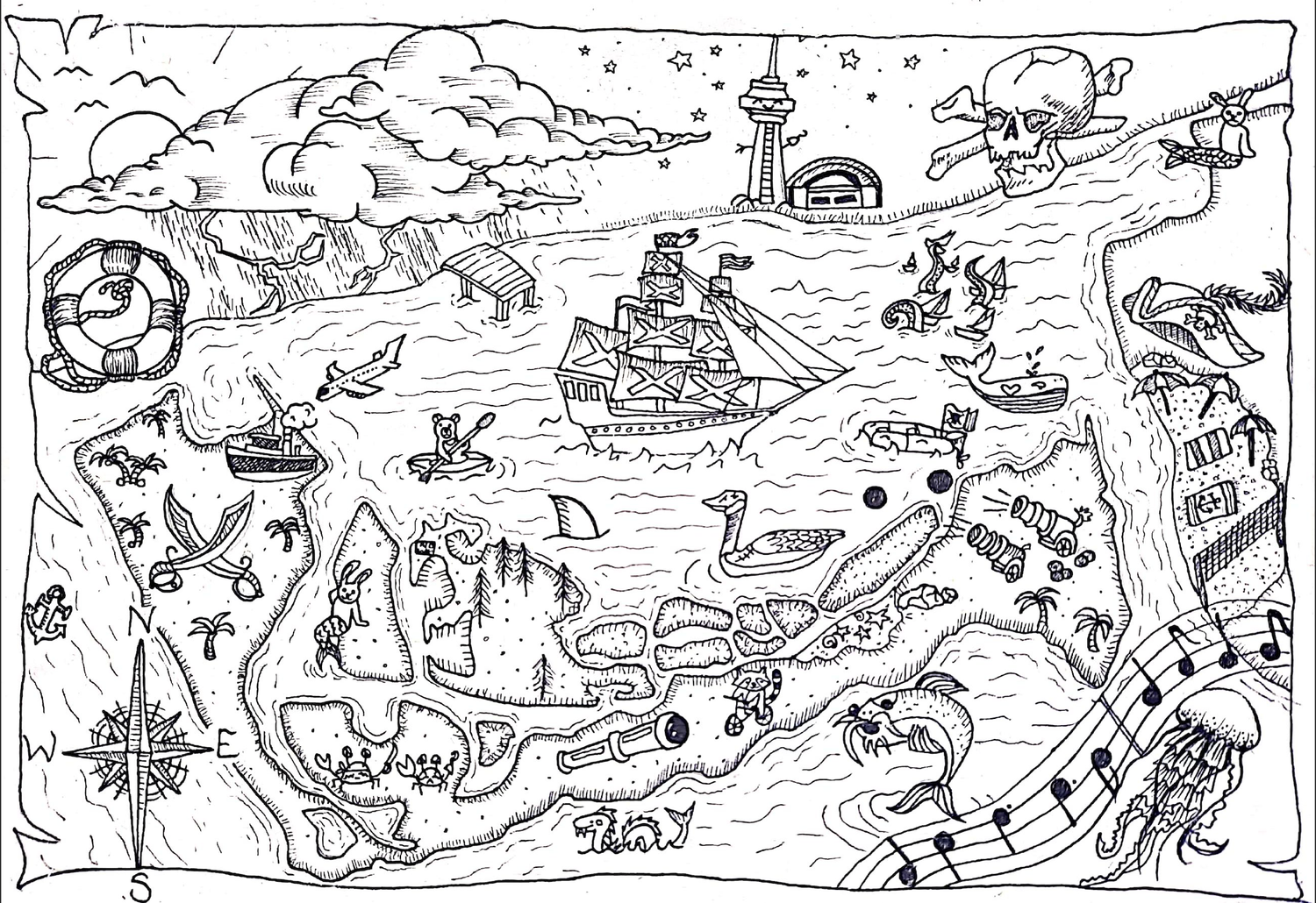 Colouring — Pirate Life