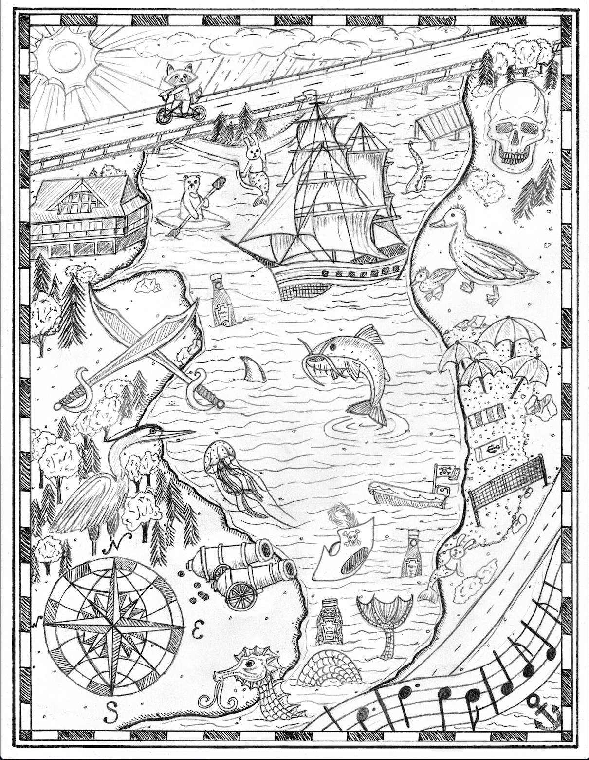 Colouring — Pirate Life