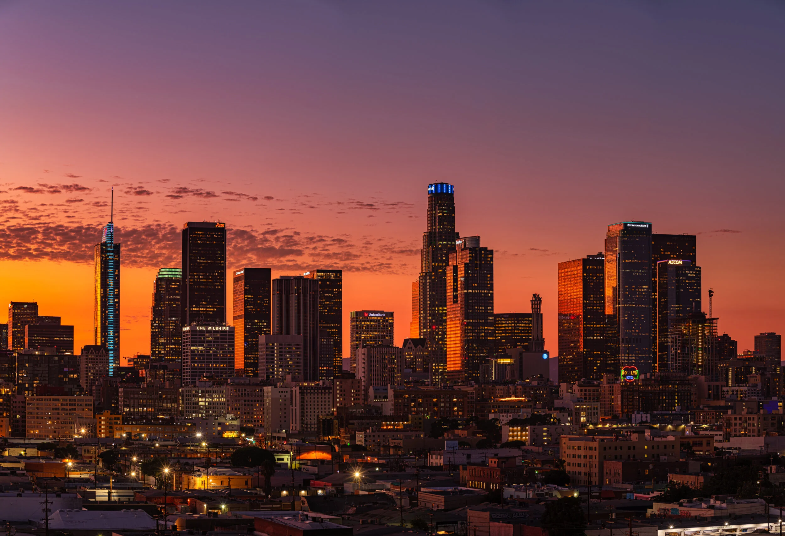 Downtown La Sunset