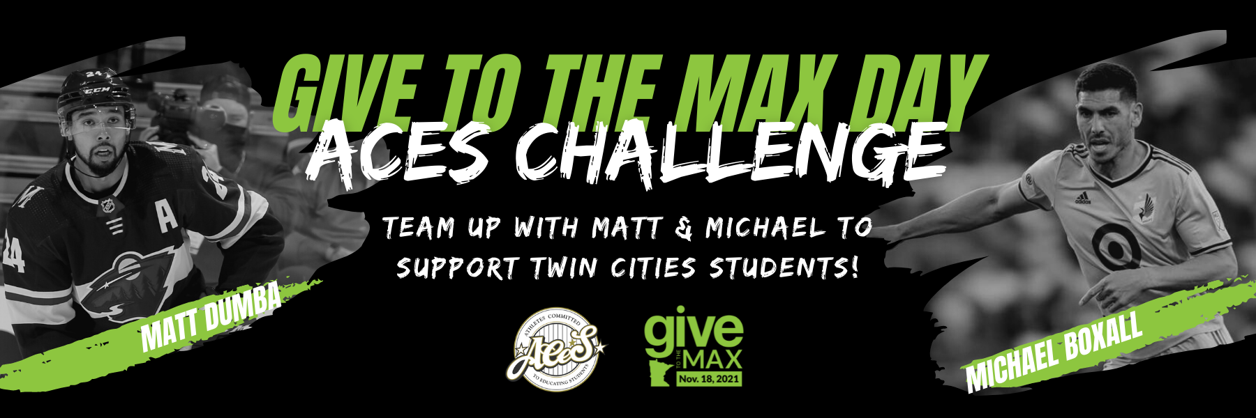 Announcing Matt Dumba and Michael Boxall's Give to the Max Day ACES ...