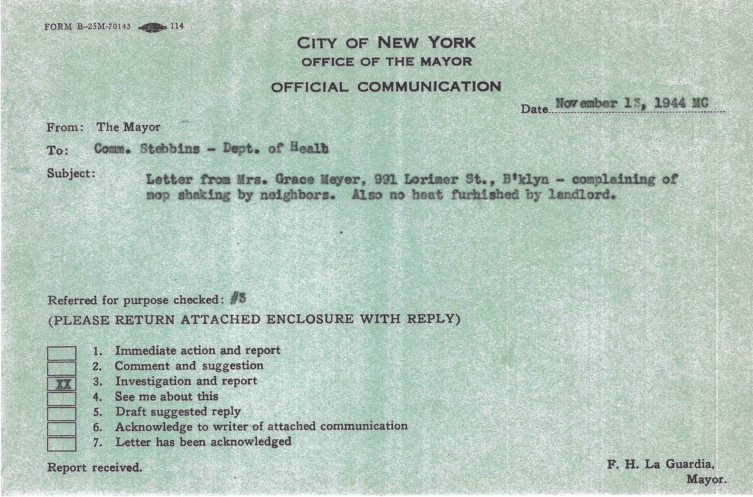 Mop Shaking — NYC Department of Records & Information Services
