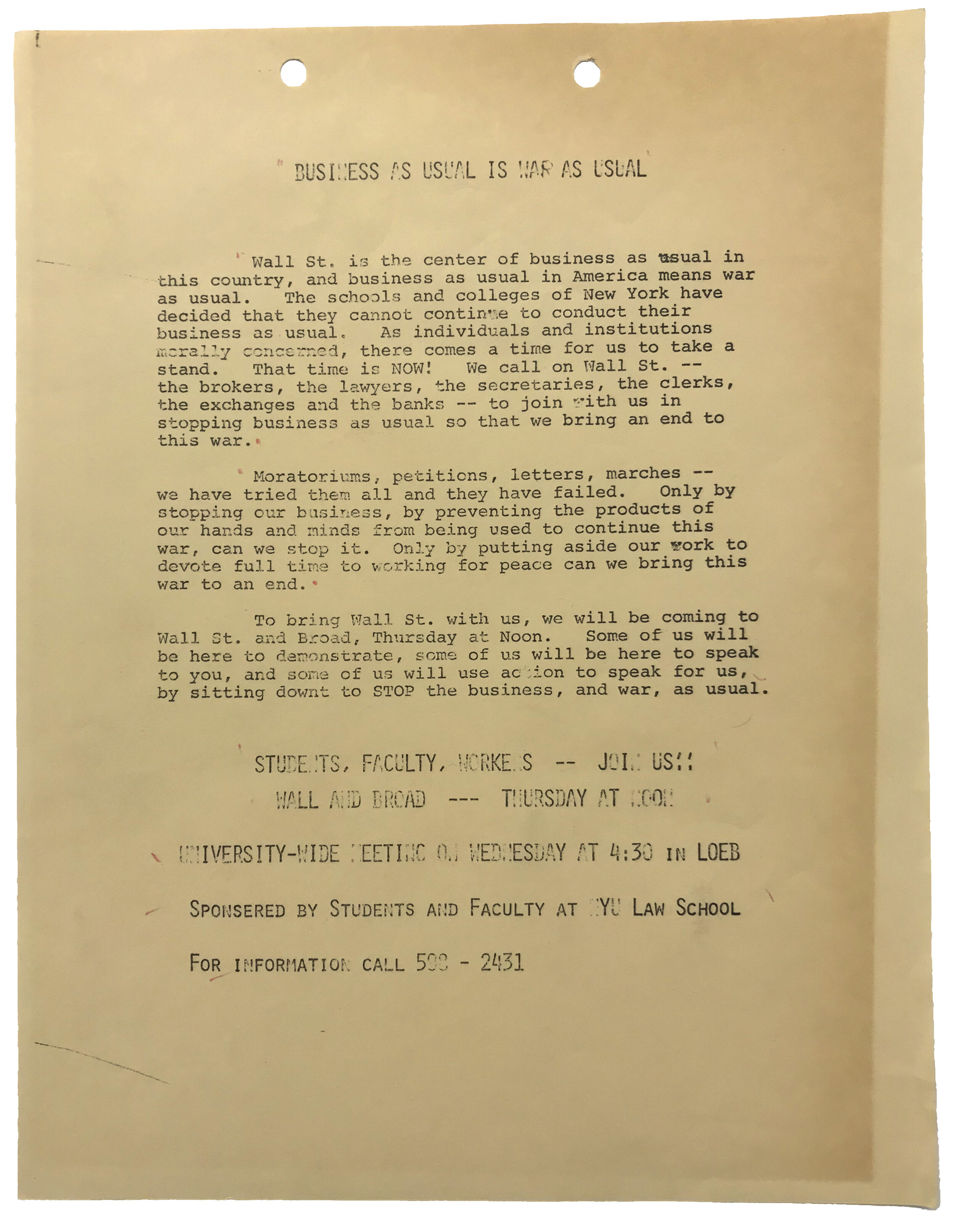 The Hard Hat Riots, May 8, 1970 — NYC Department of Records ...