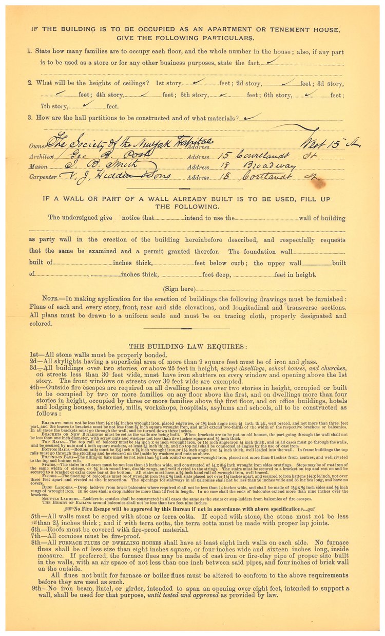 Department of Buildings - Manhattan Block and Lot Collection, 1866-1977 ...