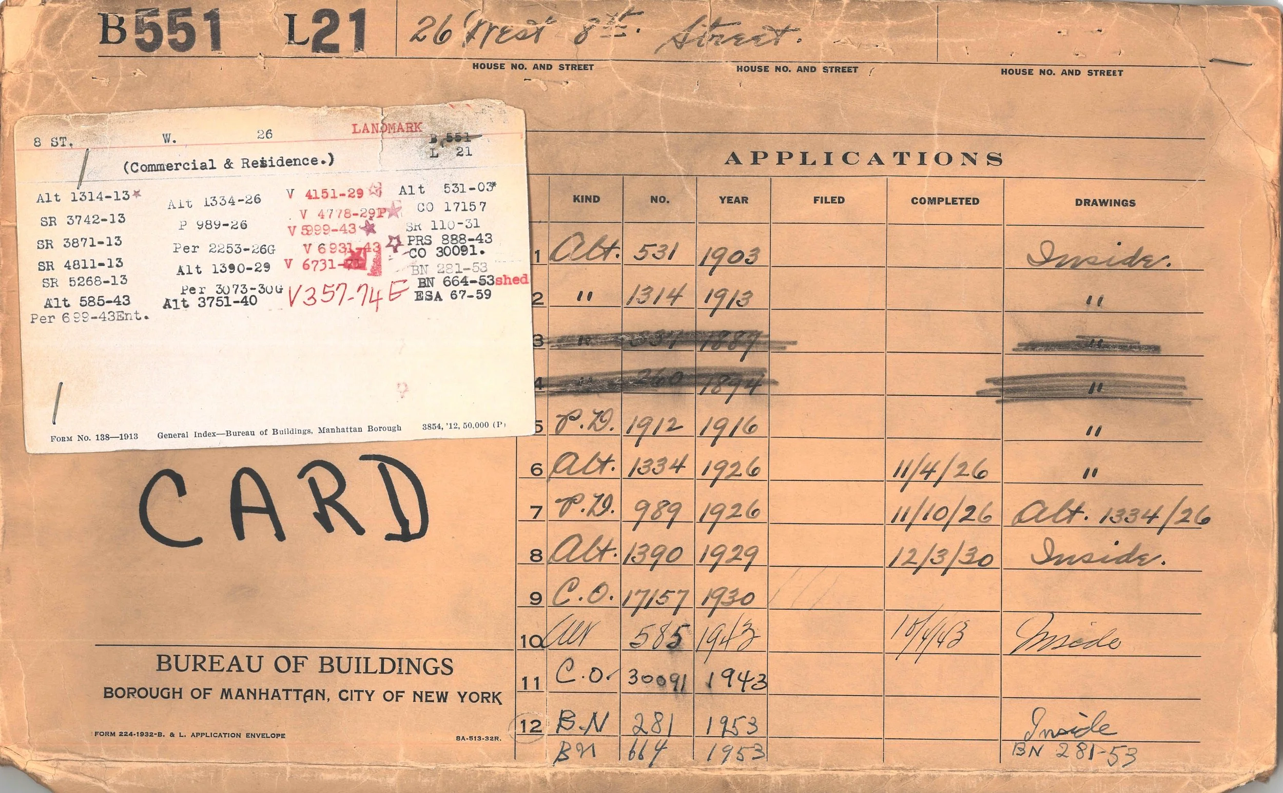 Department of Buildings - Manhattan Block and Lot Collection, 1866-1977 ...