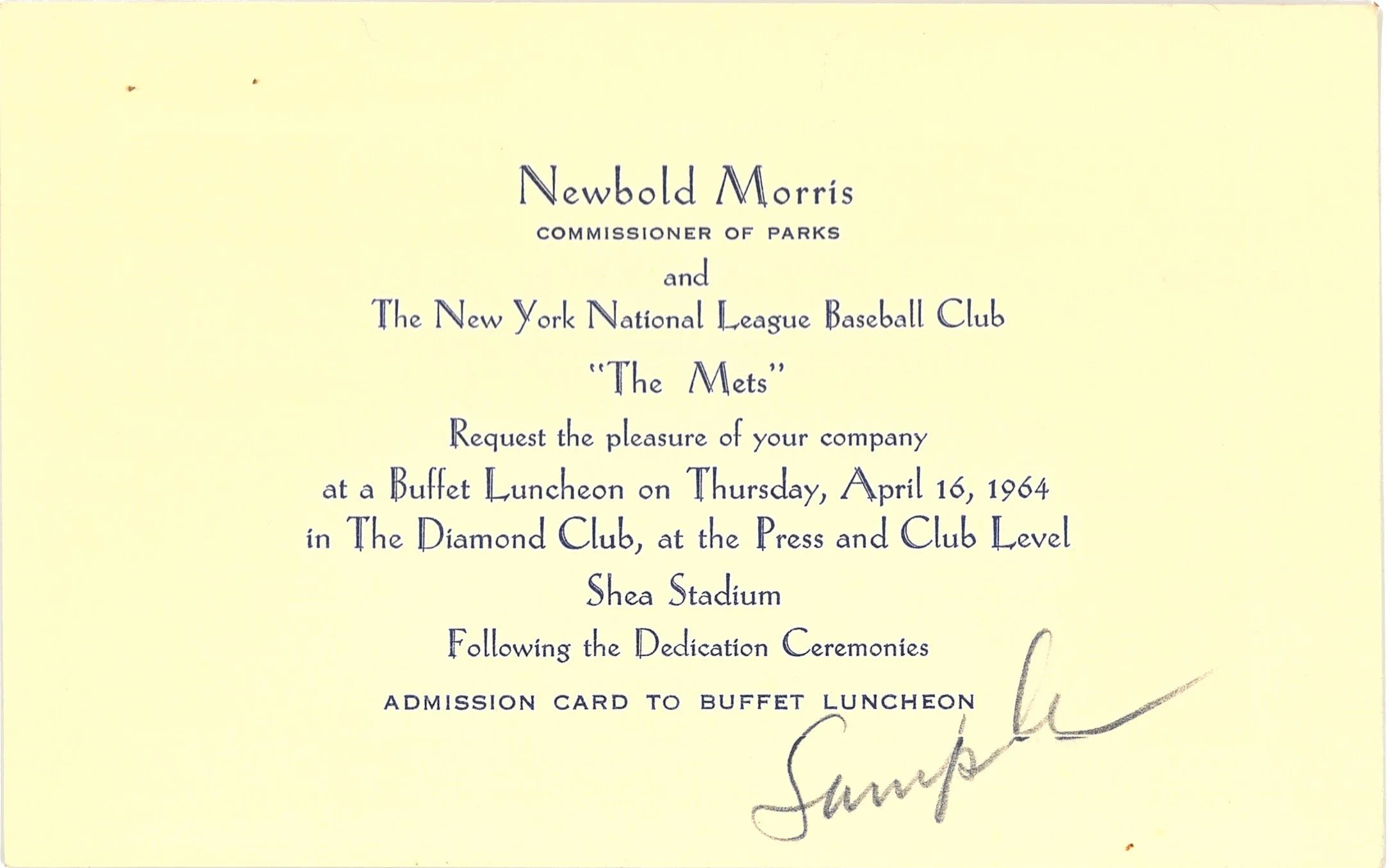 We Shall All Be There: Dedicating Shea Stadium — NYC Department of ...