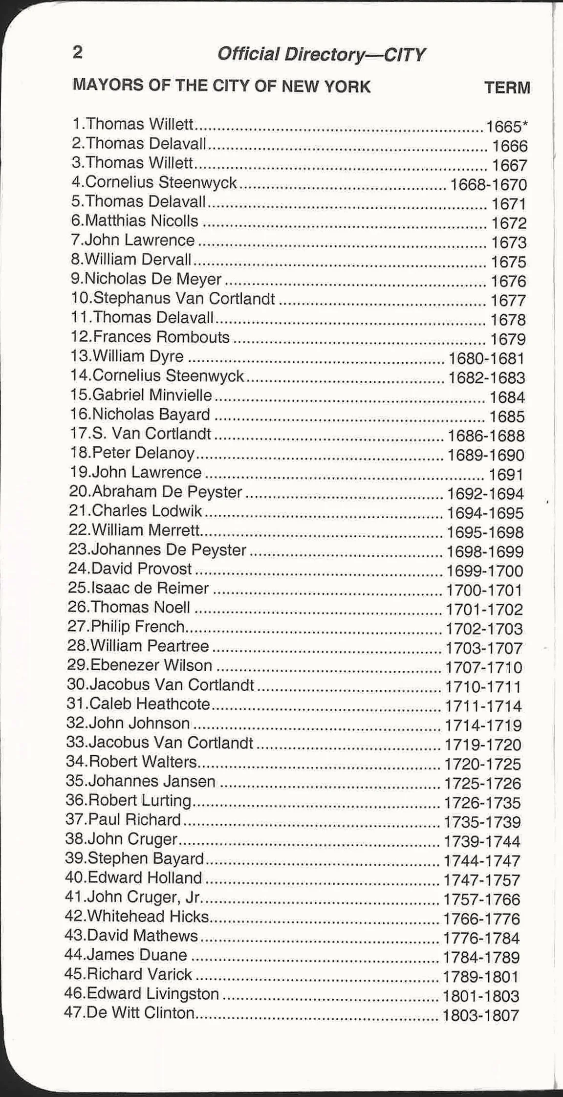 On Mayors and the Counting Thereof — NYC Department of Records ...