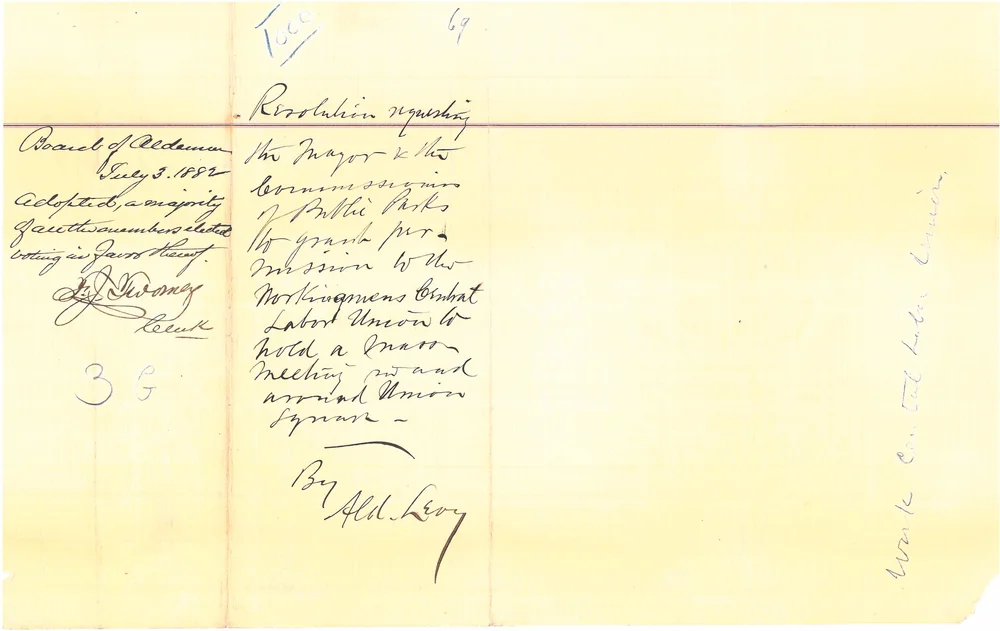 The First Labor Day, September 5, 1882 — NYC Department of Records ...