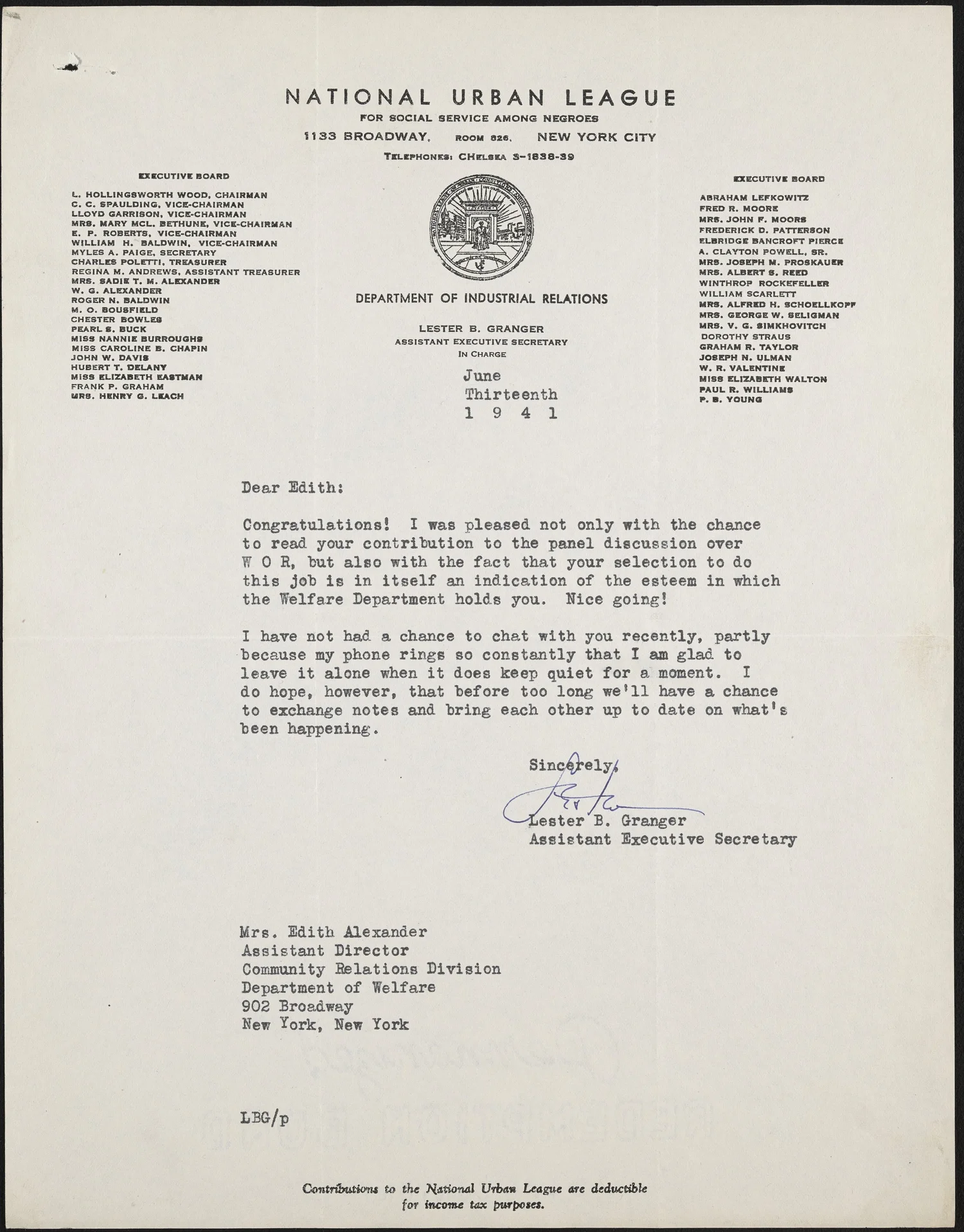 Edith McAllister Alexander — NYC Department of Records & Information ...