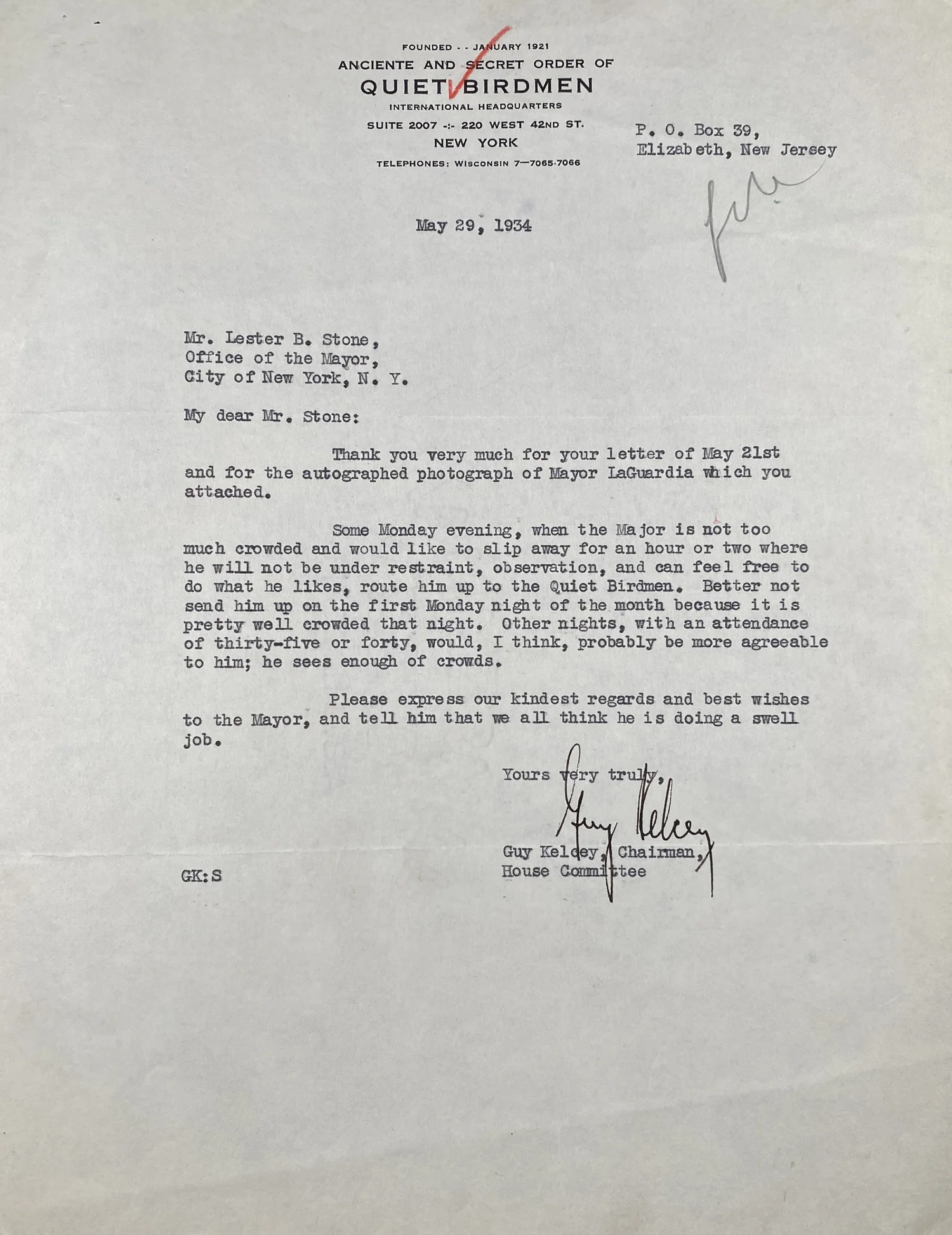 Silent Toasts and Solo Flights: Mayor LaGuardia’s Forgotten Fraternity ...